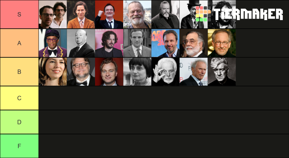 Film Directors Tier List (Community Rankings) - TierMaker