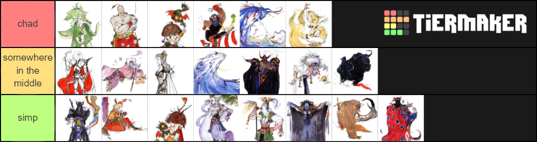 Final Fantasy IV Characters Tier List (Community Rankings) - TierMaker