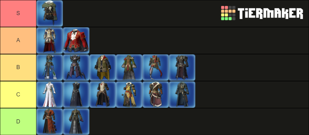 Final Fantasy XIV Level 80 Job Gear Sets Tier List (Community Rankings ...