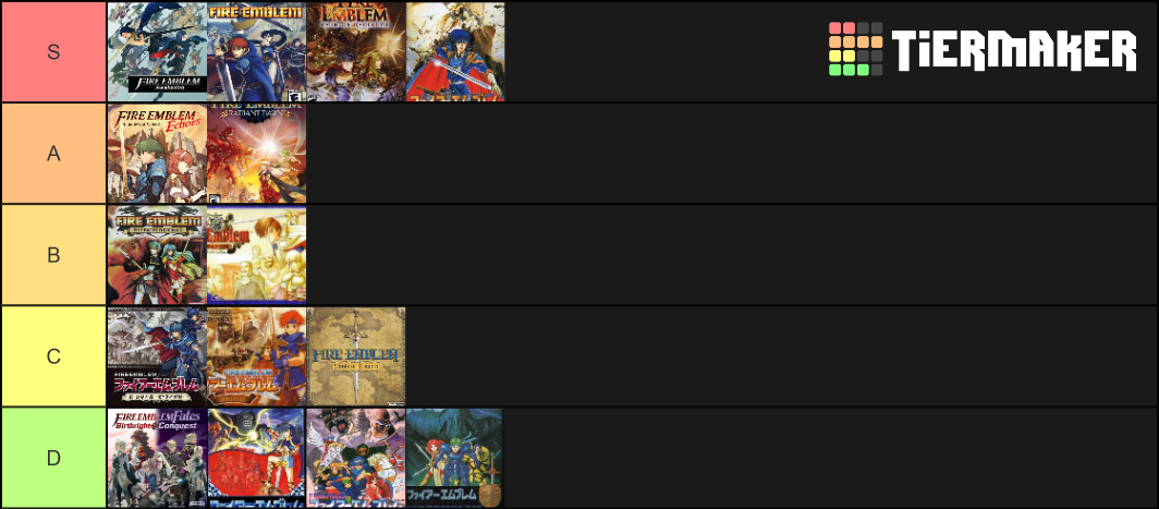 Fire Emblem Tier List (Community Rankings) - TierMaker