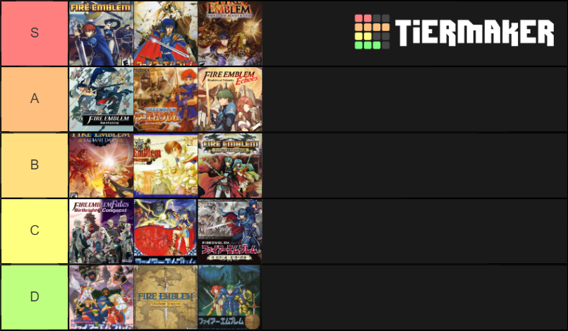 Fire Emblem Tier List (Community Rankings) - TierMaker