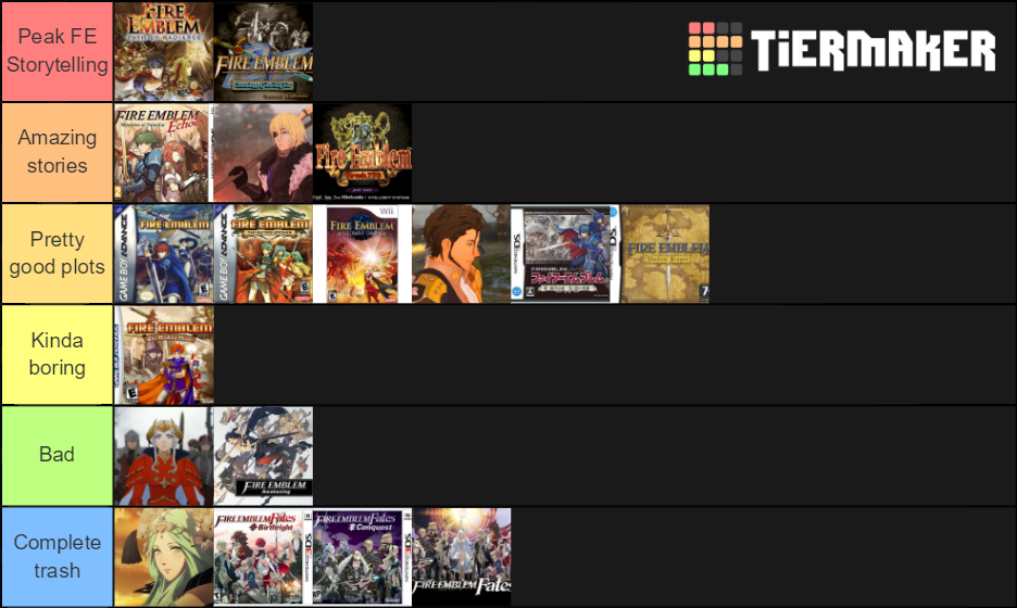 Fire Emblem Games (3H Routes) Tier List (Community Rankings) - TierMaker