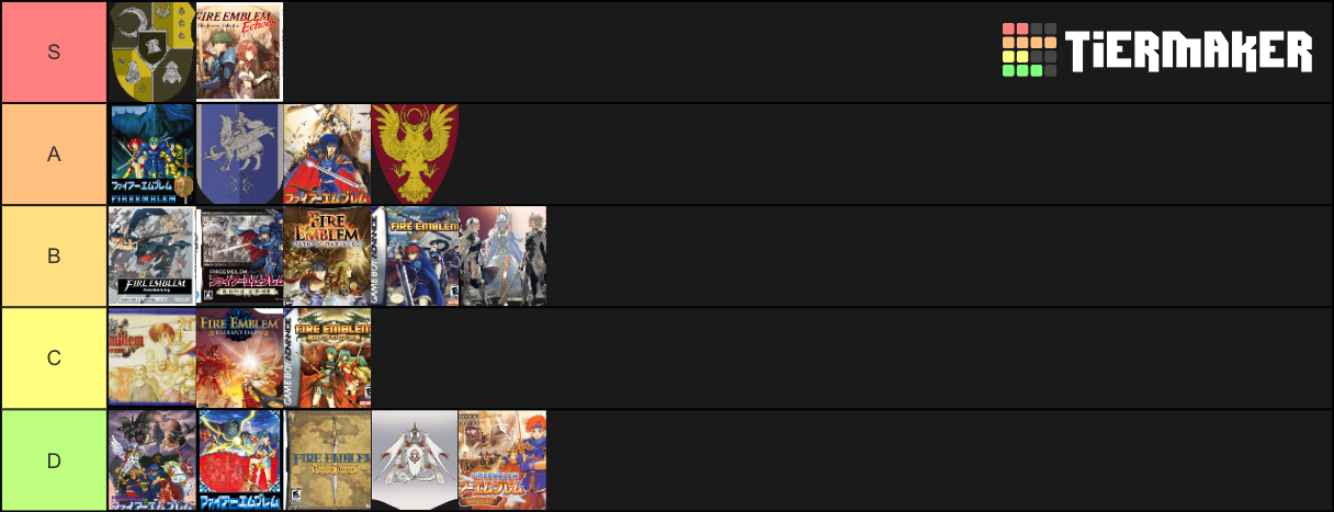 Fire Emblem games ranked by final map theme Tier List (Community ...