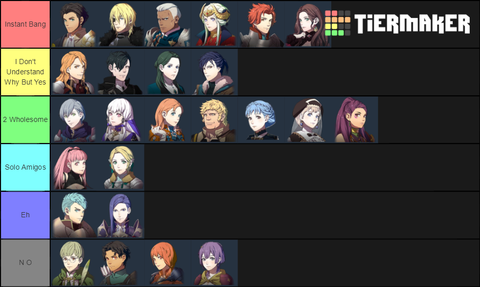 Fire Emblem Three Houses Time Skip Designs Tier List (Community ...