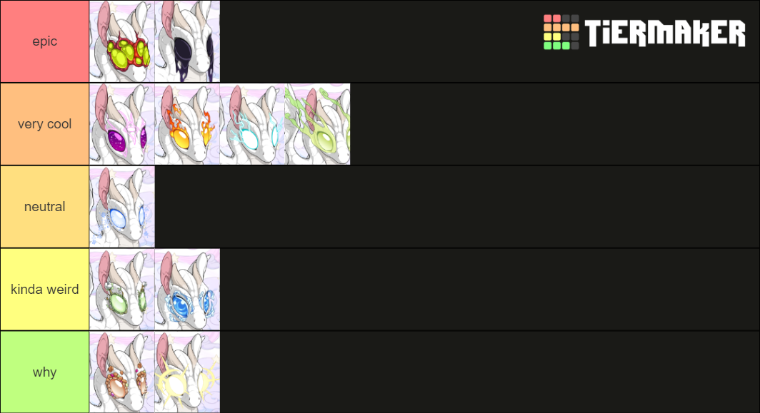 Flight Rising Primal Eye Types Tier List (Community Rankings) - TierMaker