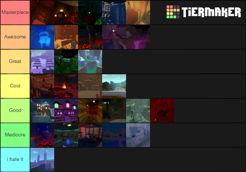Flood Escape 2 All Map Tier List (Community Rankings) - TierMaker