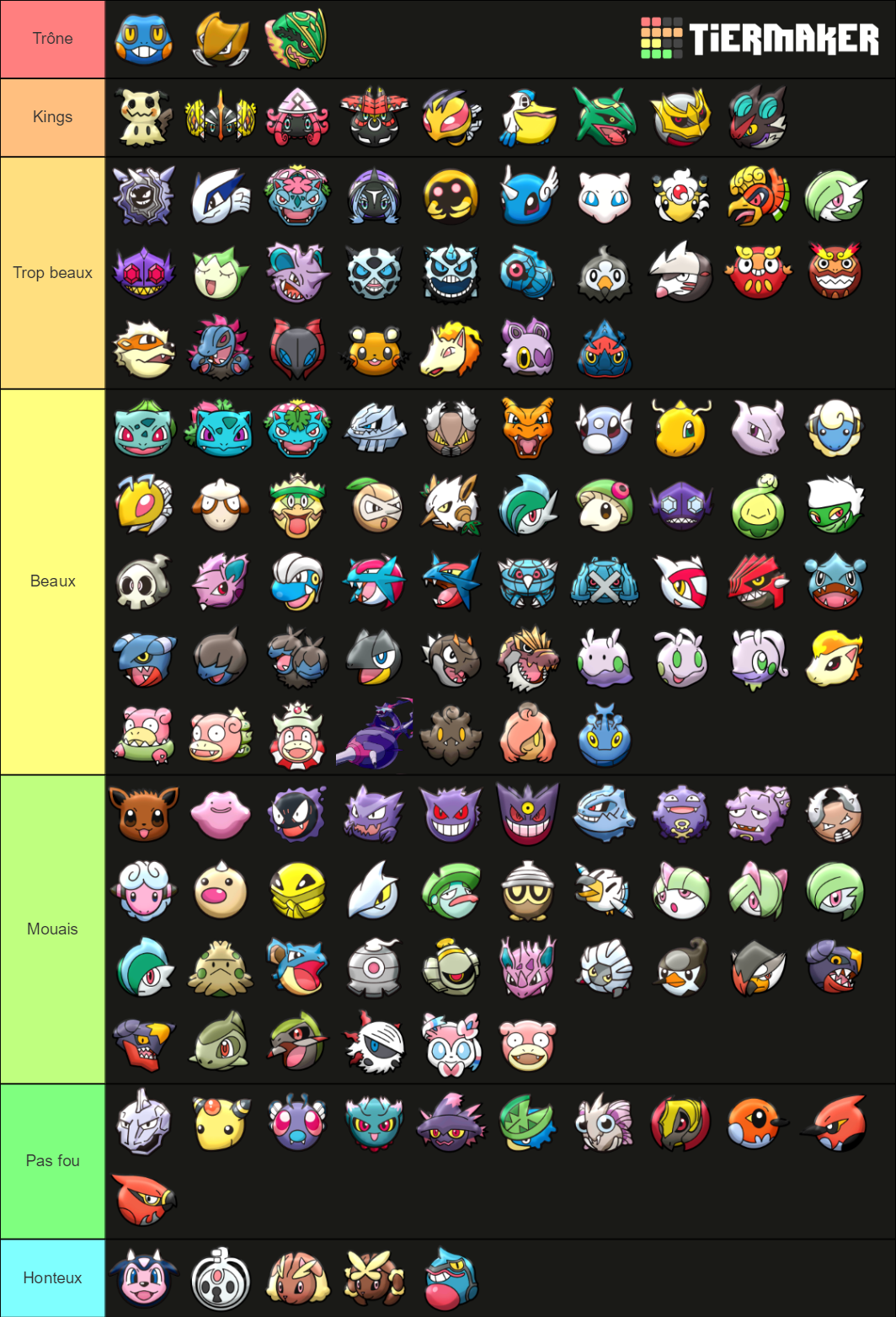 Formes de PixelmonWorldos Tier List (Community Rankings) - TierMaker