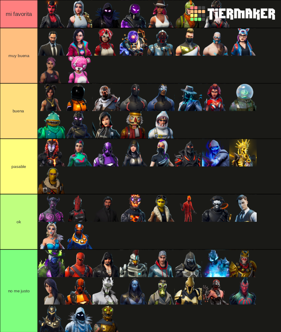 Fortnite all Legendary Skins (CH 2-S2) Tier List (Community Rankings ...