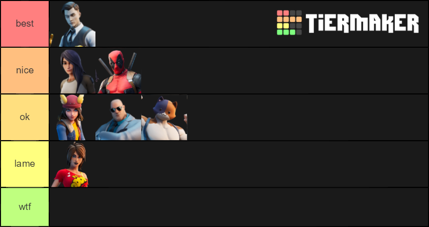 fortnite ch2-s2 skins Tier List (Community Rankings) - TierMaker