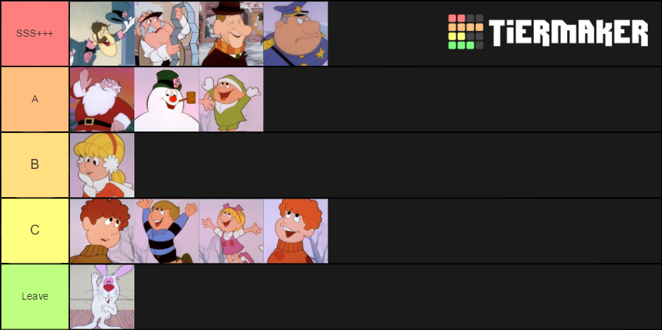 Frosty the Snowman Characters Tier List (Community Rankings) - TierMaker
