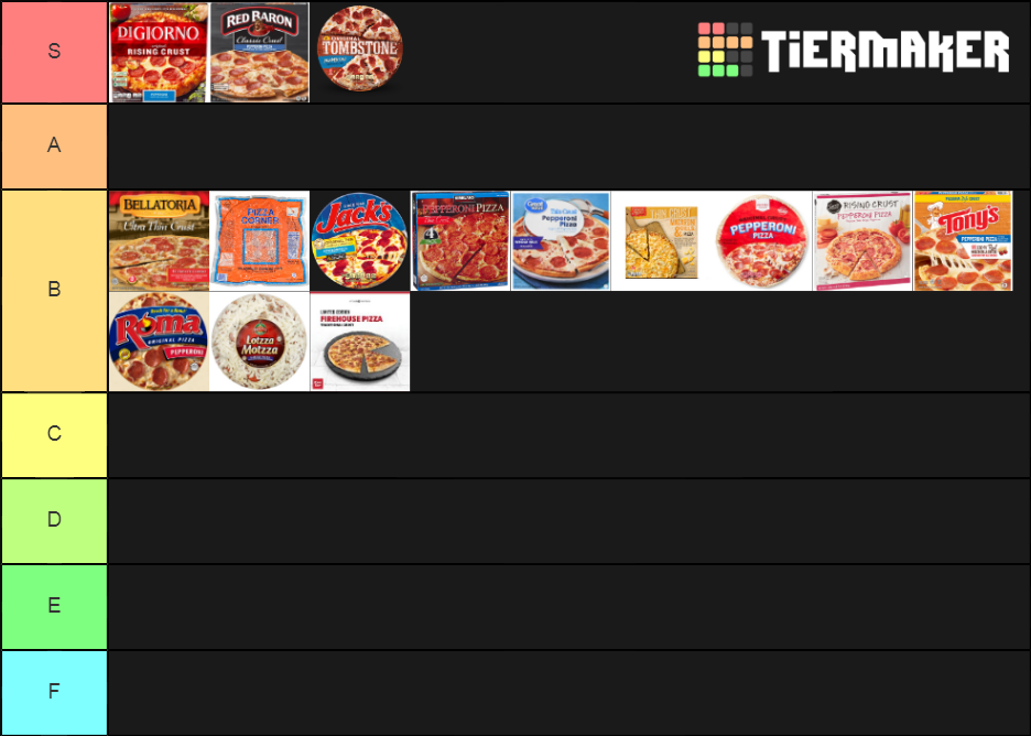 Frozen Pizza Tier List (Community Rankings) - TierMaker