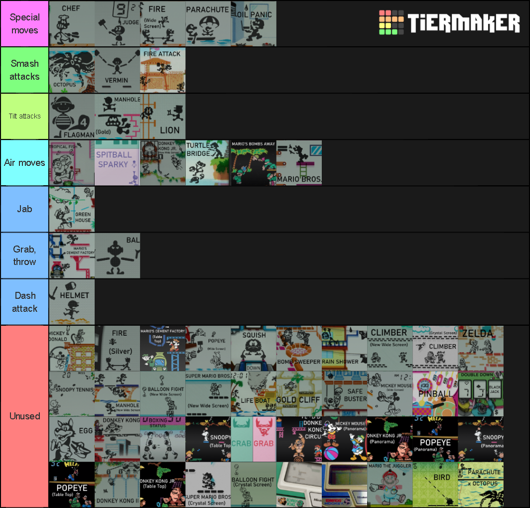 Game & Watch Games Tier List (Community Rankings) - TierMaker