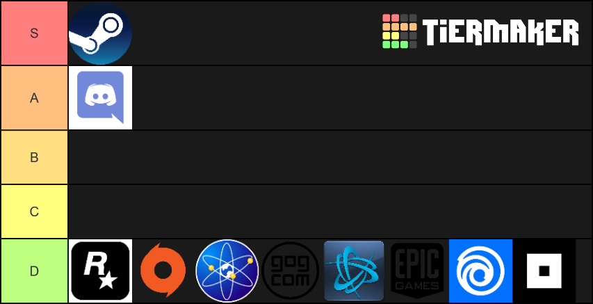 Game Launchers Tier List (Community Rankings) - TierMaker