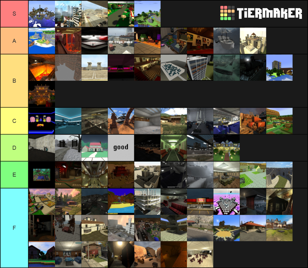 Garry's Mod Maps Tier List (Community Rankings) - TierMaker