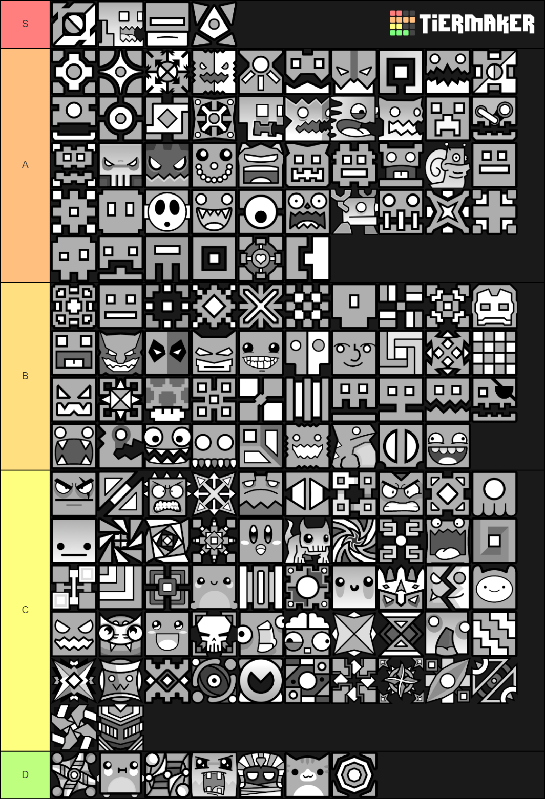 GD Cubes Tier List (Community Rankings) - TierMaker