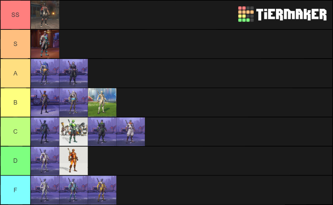 Genji Skins Tier List (Community Rankings) - TierMaker