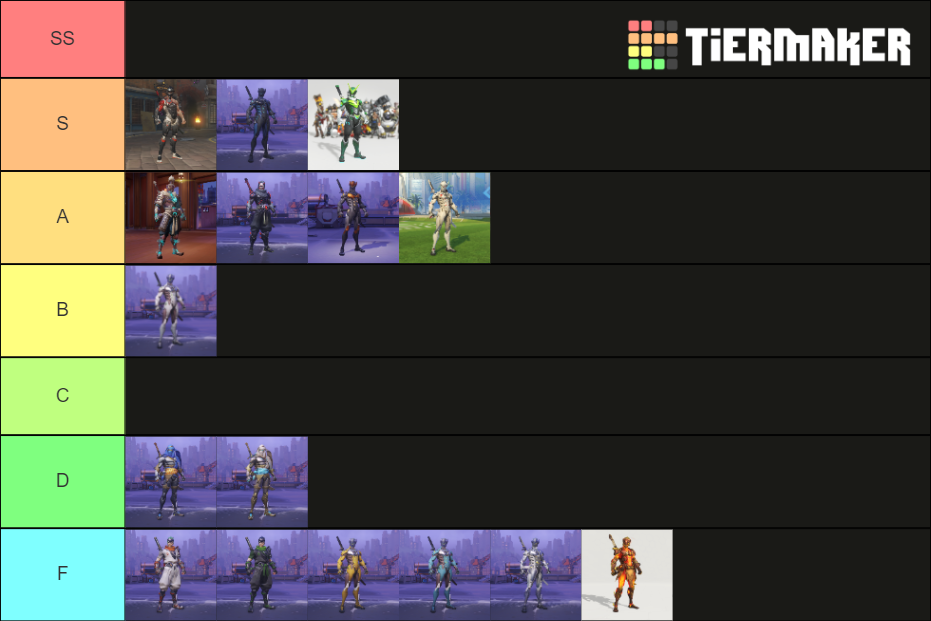 Genji Skins Tier List (Community Rankings) - TierMaker