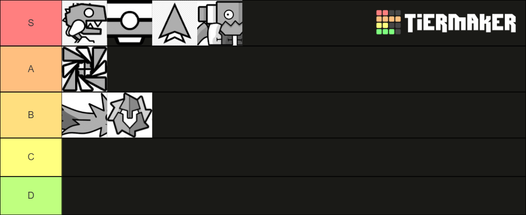 Geometry Dash Game Modes Tier List (Community Rankings) - TierMaker