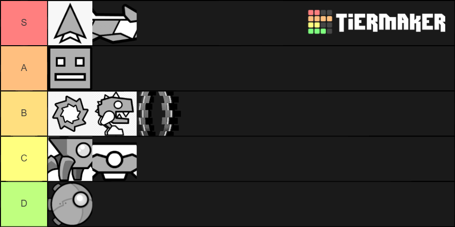 Geometry Dash Game Modes Tier List (Community Rankings) - TierMaker