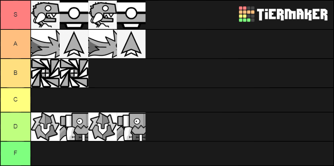 Geometry Dash Game Modes Tier List (Community Rankings) - TierMaker