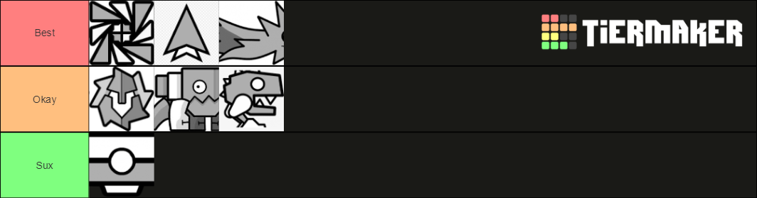 Geometry Dash Game Modes Tier List (Community Rankings) - TierMaker