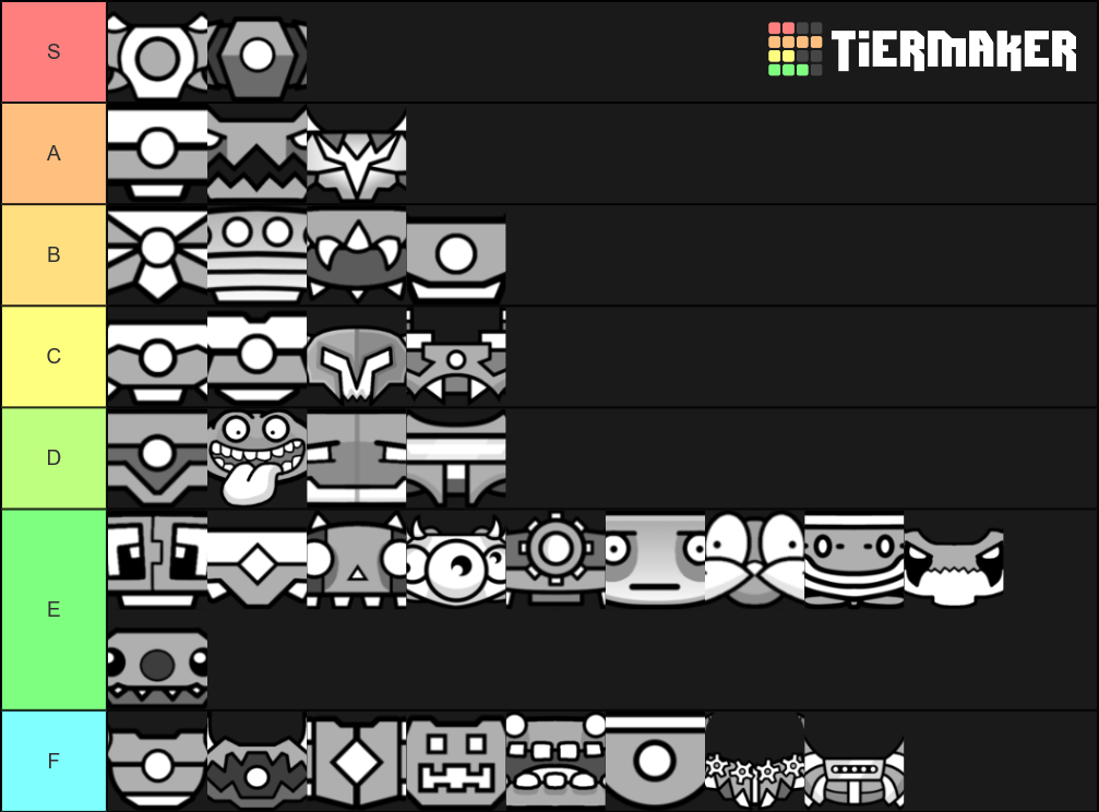 Geometry Dash Icon Kit Tier List (Community Rankings) - TierMaker