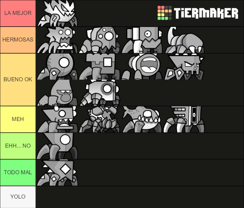 Geometry Dash Spiders Tier List (Community Rankings) - TierMaker