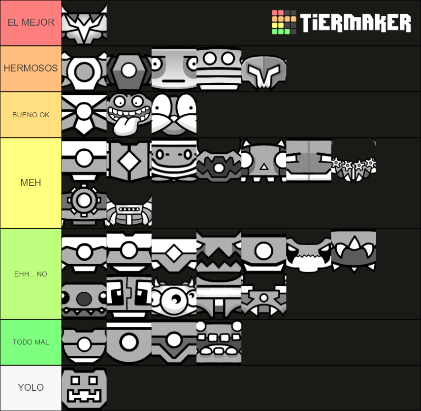 Geometry Dash UFOs Tier List (Community Rankings) - TierMaker