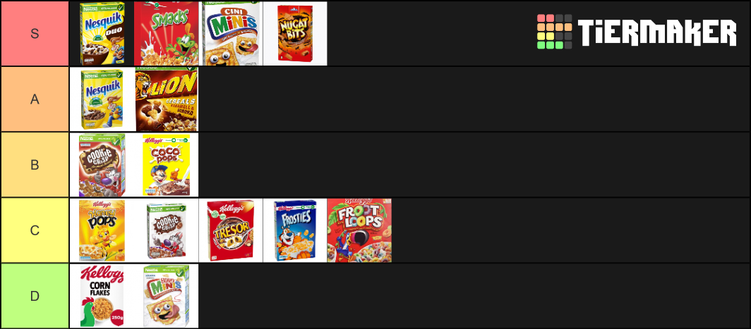 German cereal Tier List (Community Rankings) - TierMaker