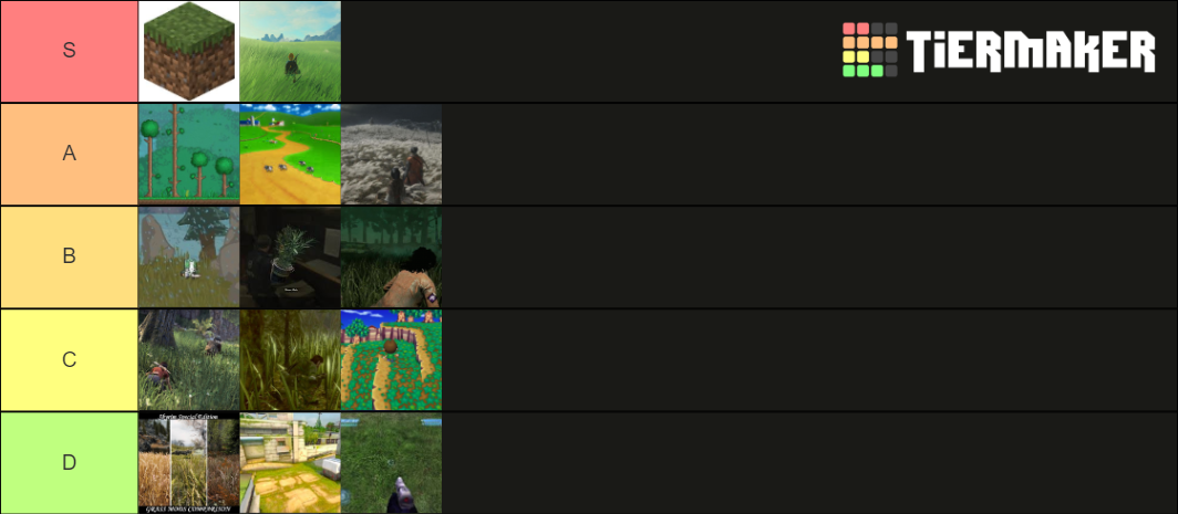 Grass in Video Games Tier List (Community Rankings) - TierMaker