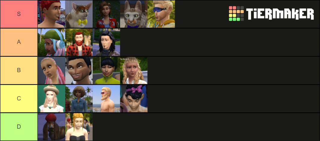 graystillplays sims 4 sims Tier List (Community Rankings) - TierMaker