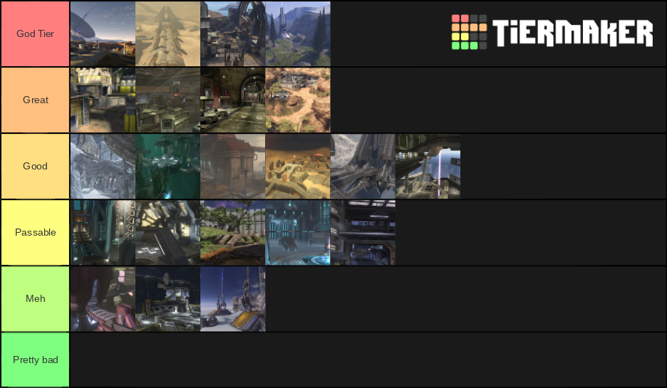 Halo 3 Maps (all) Tier List (Community Rankings) - TierMaker