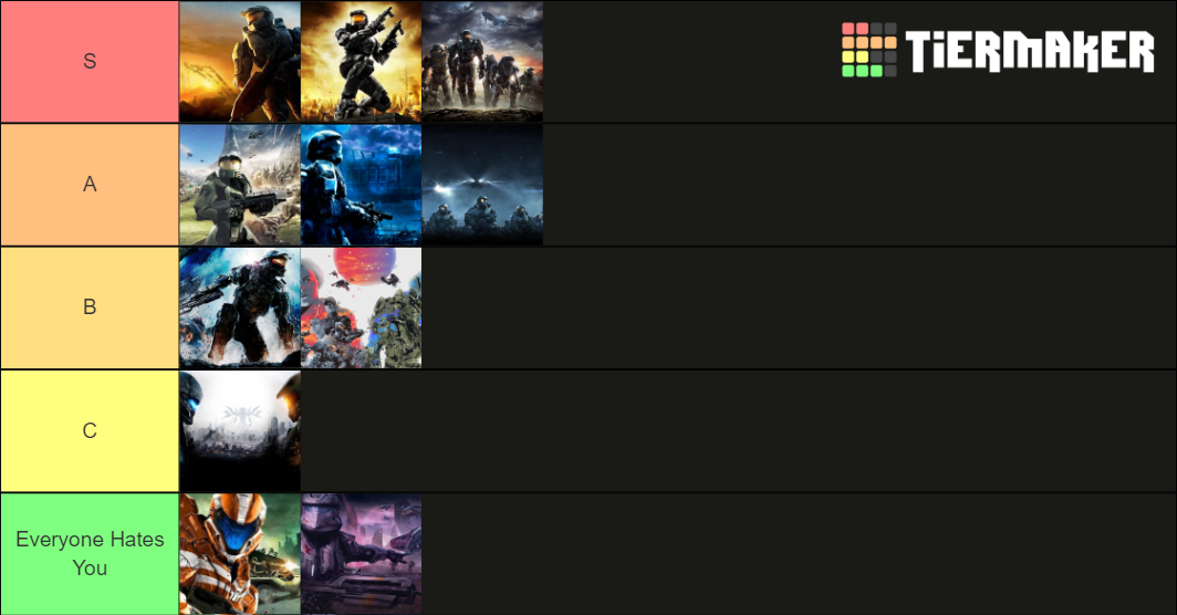 Halo Games Tier List (Community Rankings) - TierMaker