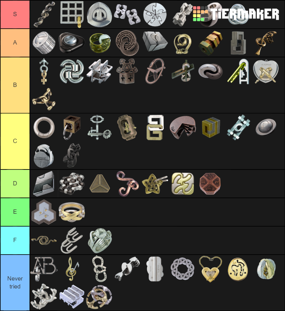 Hanayama Huzzles Tier List (Community Rankings) - TierMaker
