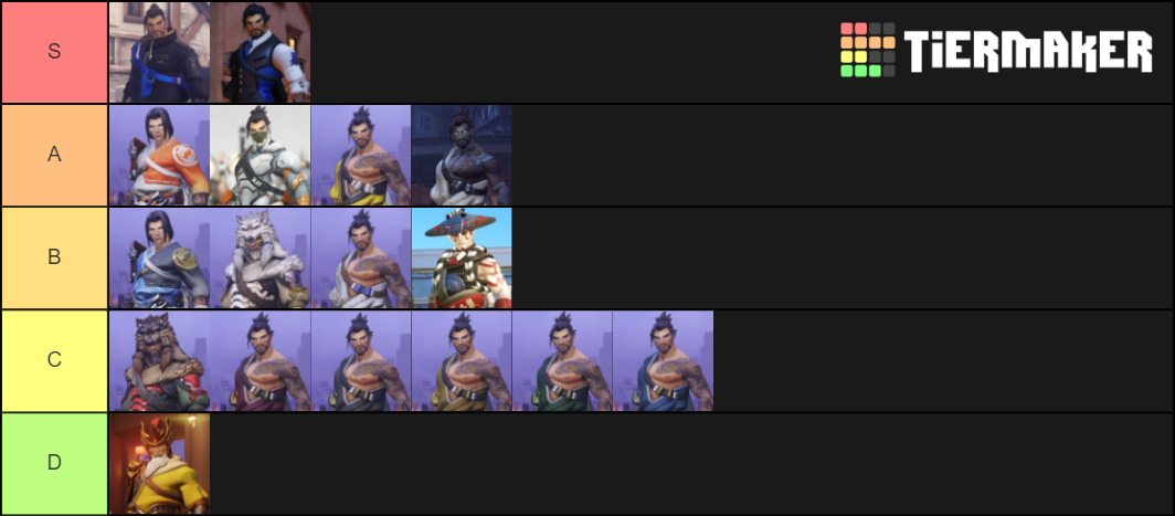 Hanzo Skins Tier List (Community Rankings) - TierMaker