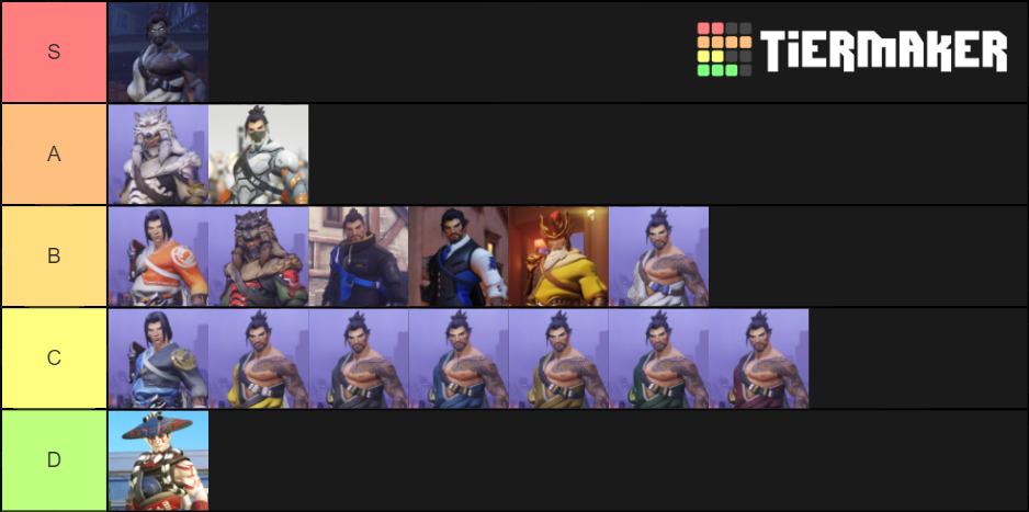 Hanzo Skins Tier List (Community Rankings) - TierMaker