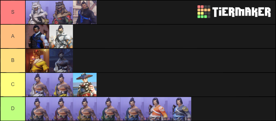 Hanzo Skins Tier List (Community Rankings) - TierMaker