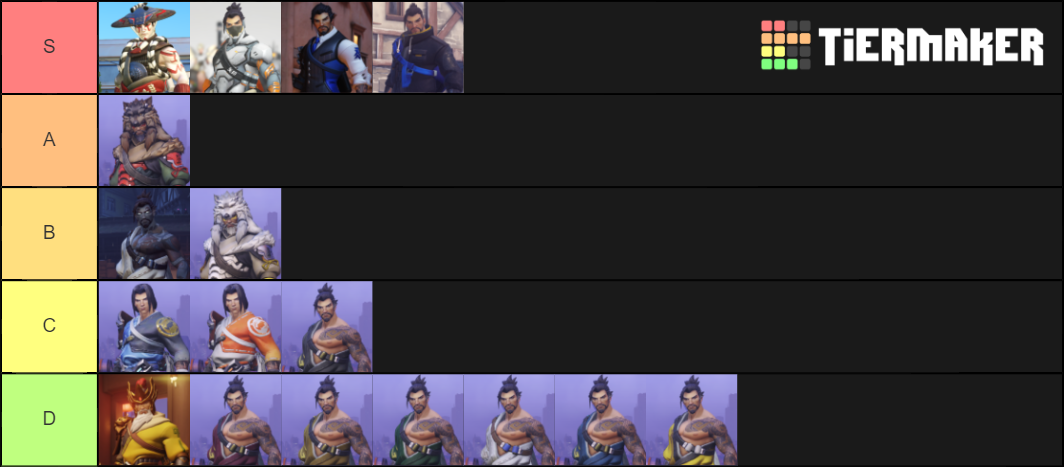 Hanzo Skins Tier List (Community Rankings) - TierMaker
