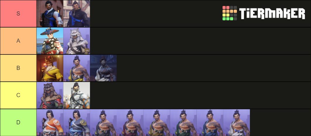Hanzo Skins Tier List (Community Rankings) - TierMaker