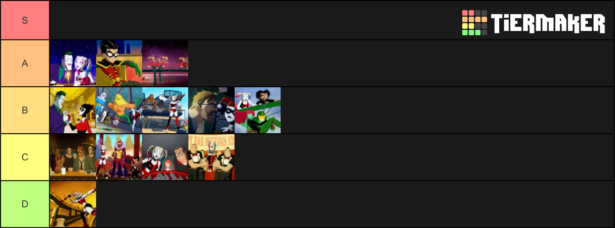 Harley Quinn Episodes Tier List (Community Rankings) - TierMaker
