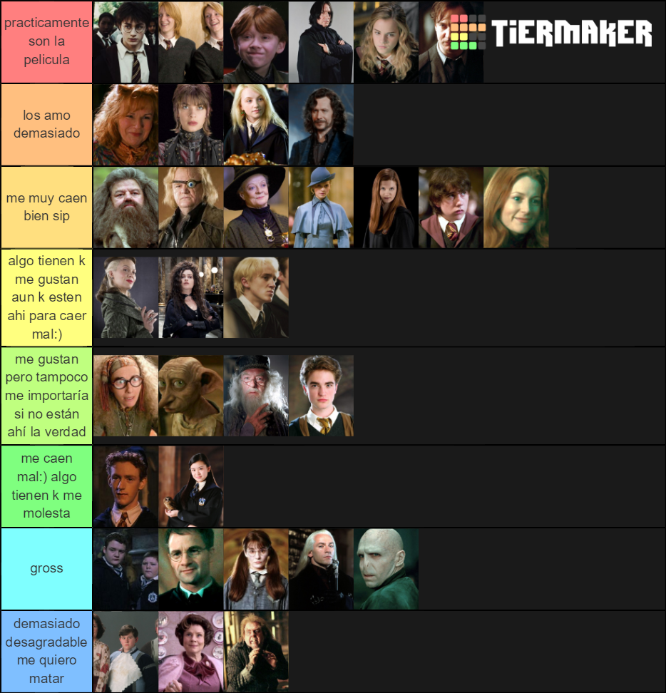 harry potter characters ranked Tier List (Community Rankings) - TierMaker