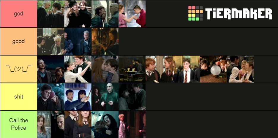 Harry Potter Ships Tier List (Community Rankings) - TierMaker