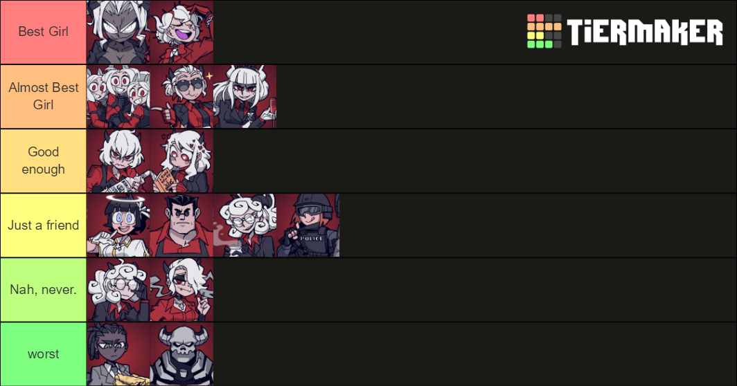 Helltaker Waifu Tier-List Tier List (Community Rankings) - TierMaker
