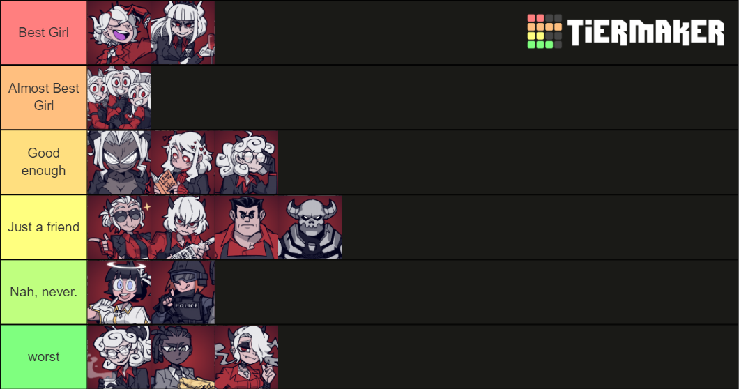 Helltaker Waifu Tier-List Tier List (Community Rankings) - TierMaker