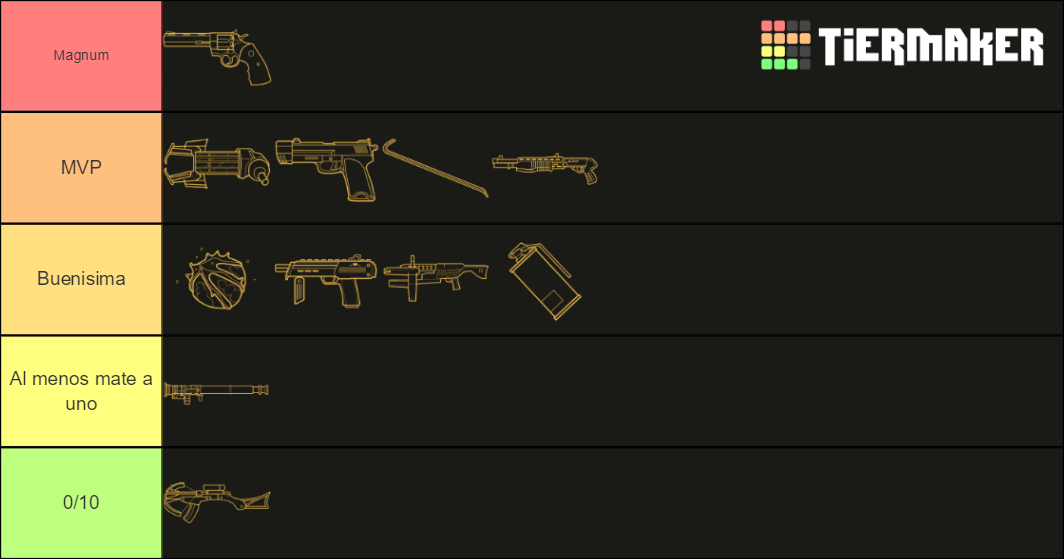 HL2 Weapons Tier List (Community Rankings) - TierMaker