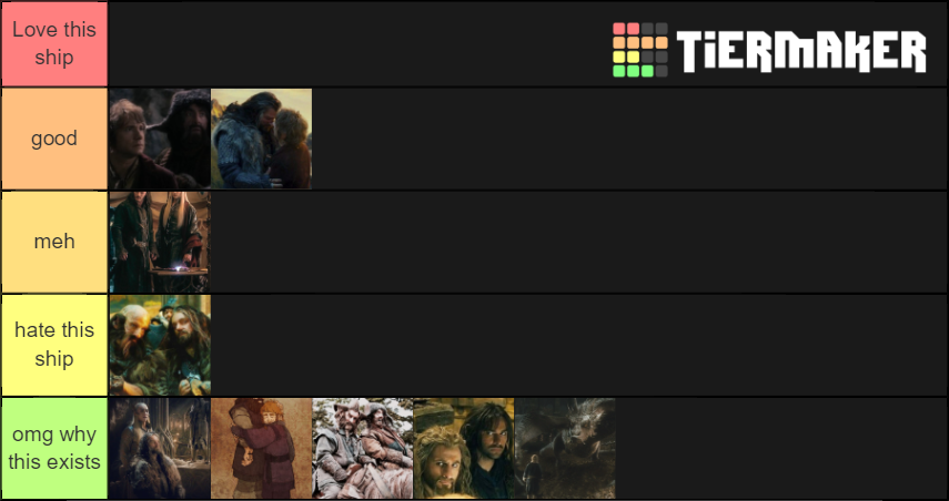 Hobbit ships Tier List (Community Rankings) - TierMaker