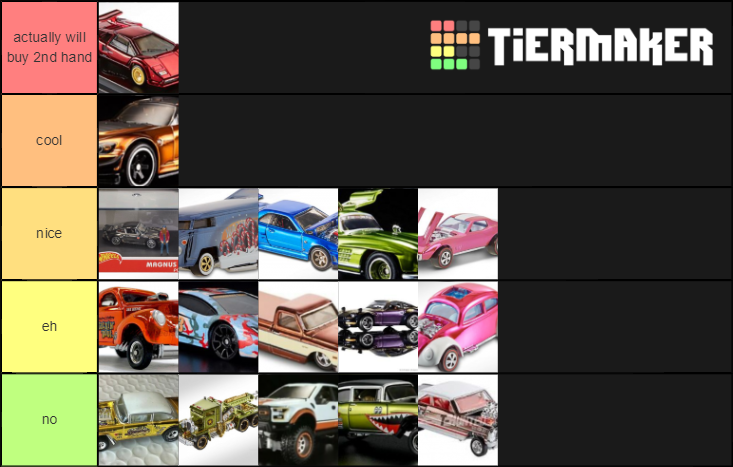 Hot Wheels 2019 RLC Tier List (Community Rankings) - TierMaker