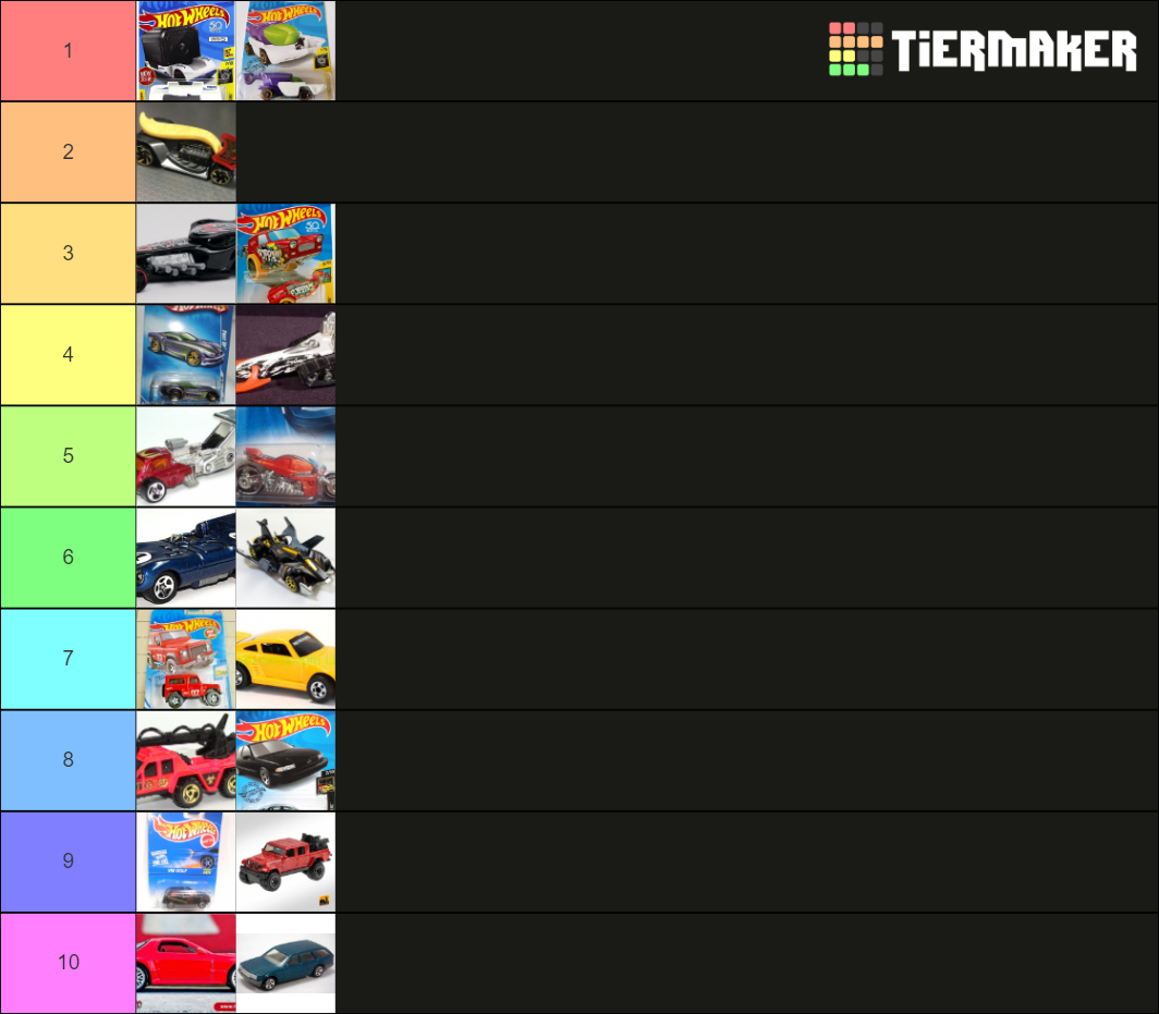 Hot Wheels: Bad To Excellent Tier List (Community Rankings) - TierMaker