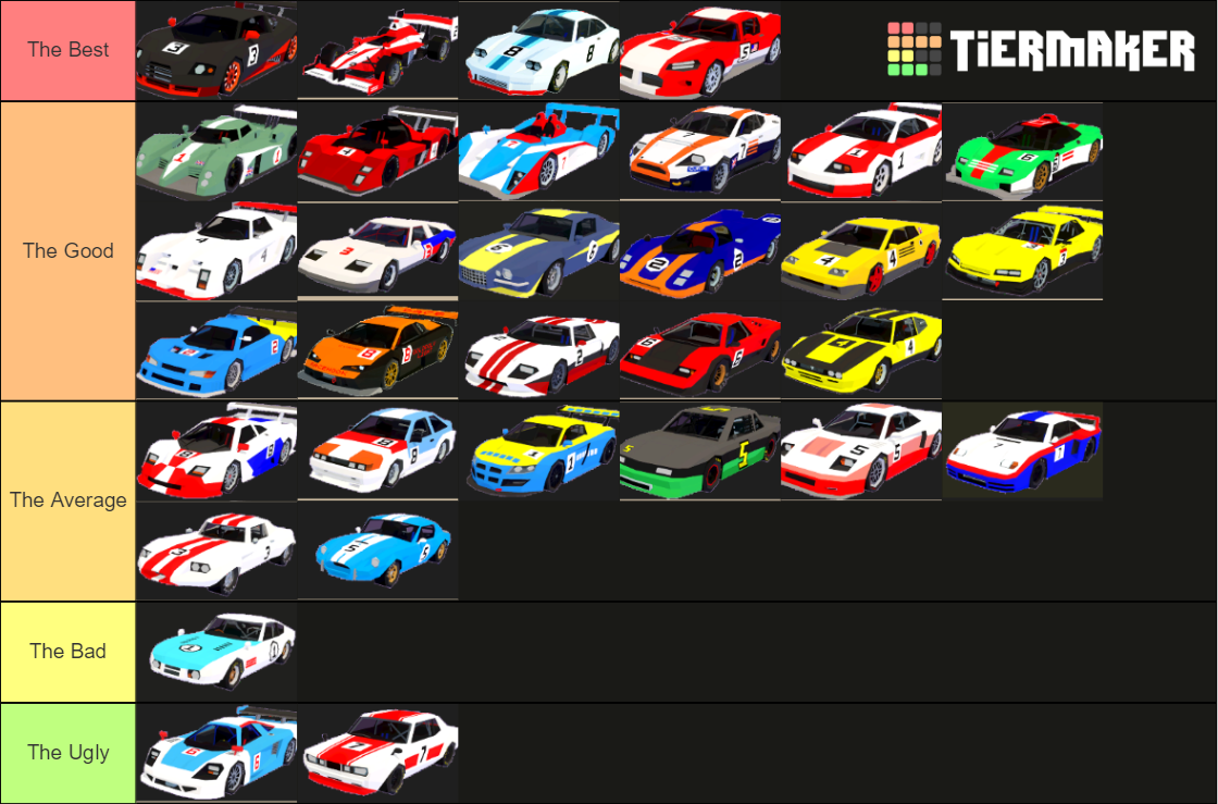 Hotshot Racing Car Ranking Tier List (Community Rankings) - TierMaker