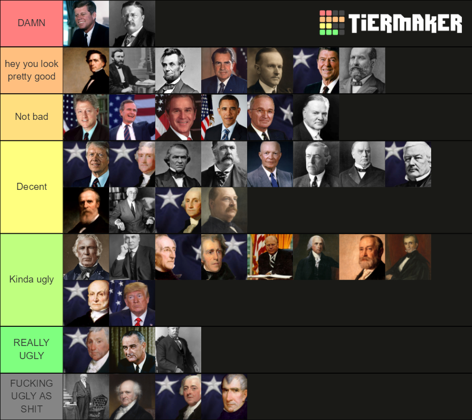Hottest Presidents Tier List (Community Rankings) - TierMaker
